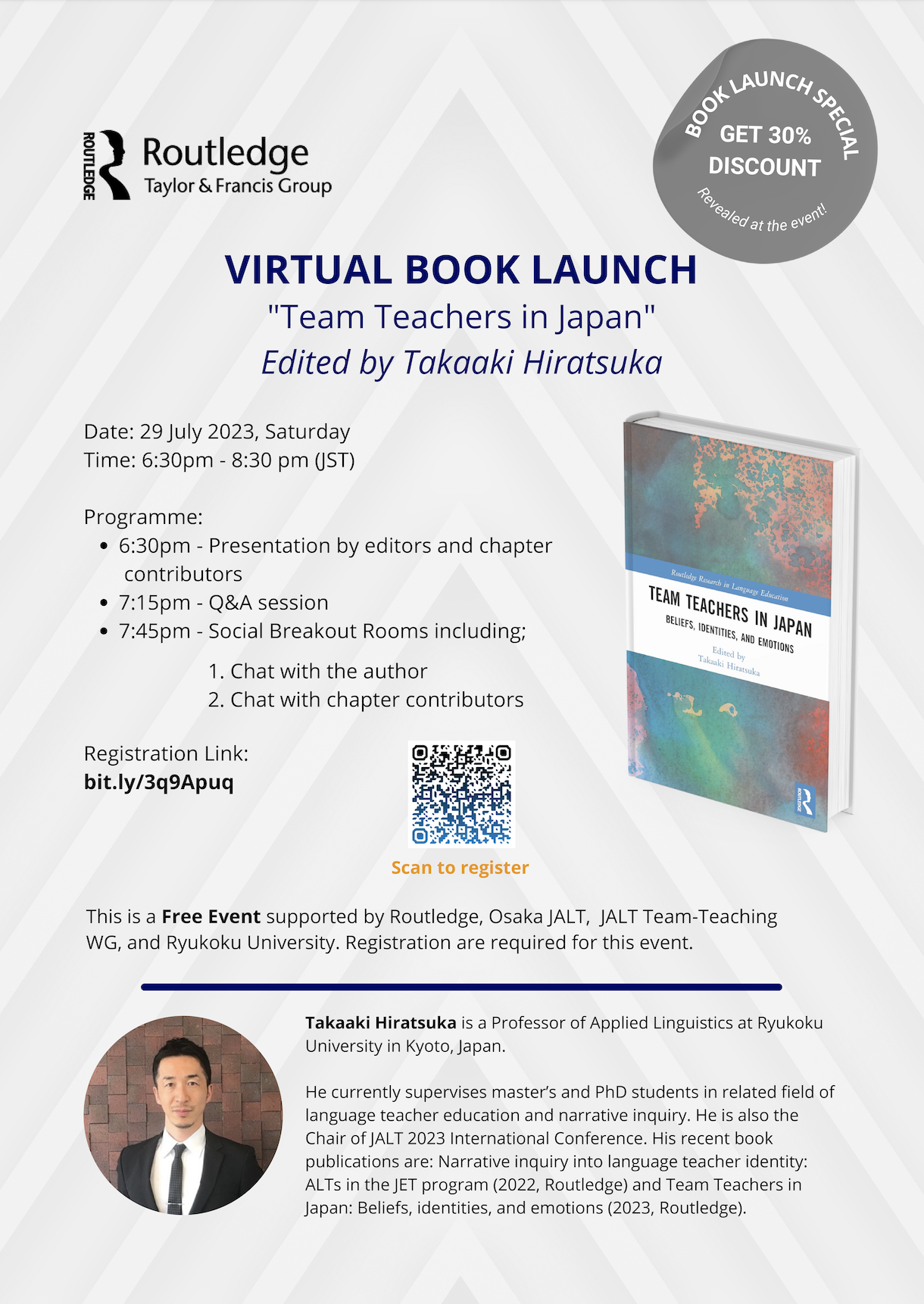 Virtual book launch: Team Teachers in Japan: Beliefs, Identities, and Emotions - JETwit.com